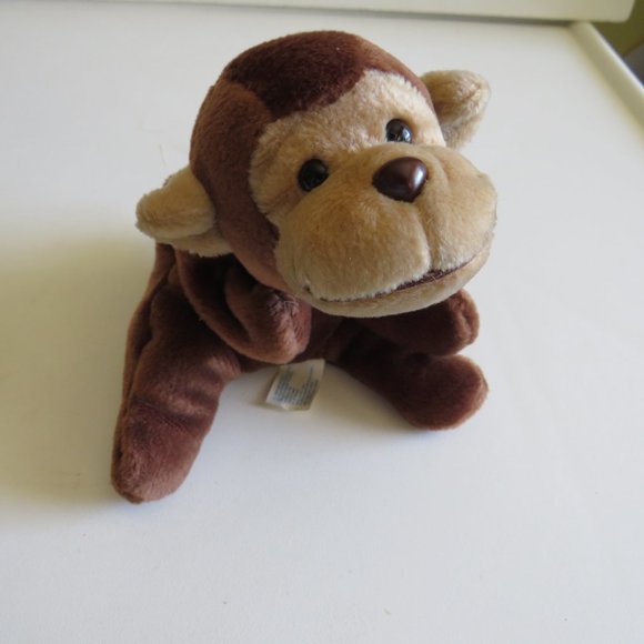 CAP | Toys | Monkey Brown Tan 9 Long Beans Cap Sits Reclines Stuffed ...